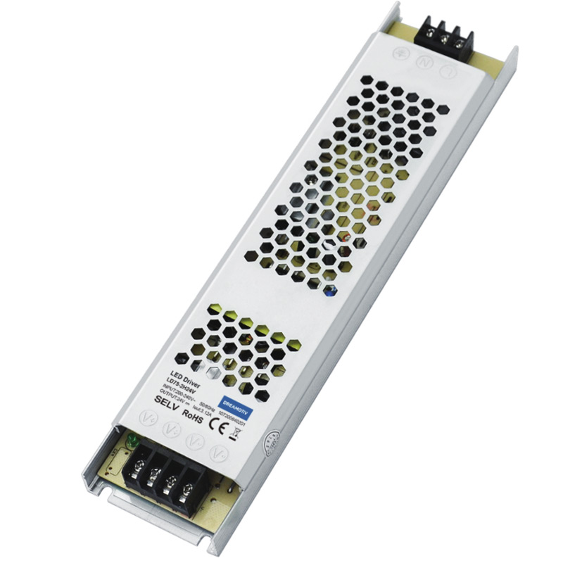 Fuente de poder / Driver Cinta LED 75W 24VDC | Luces Led | Lumi Chile